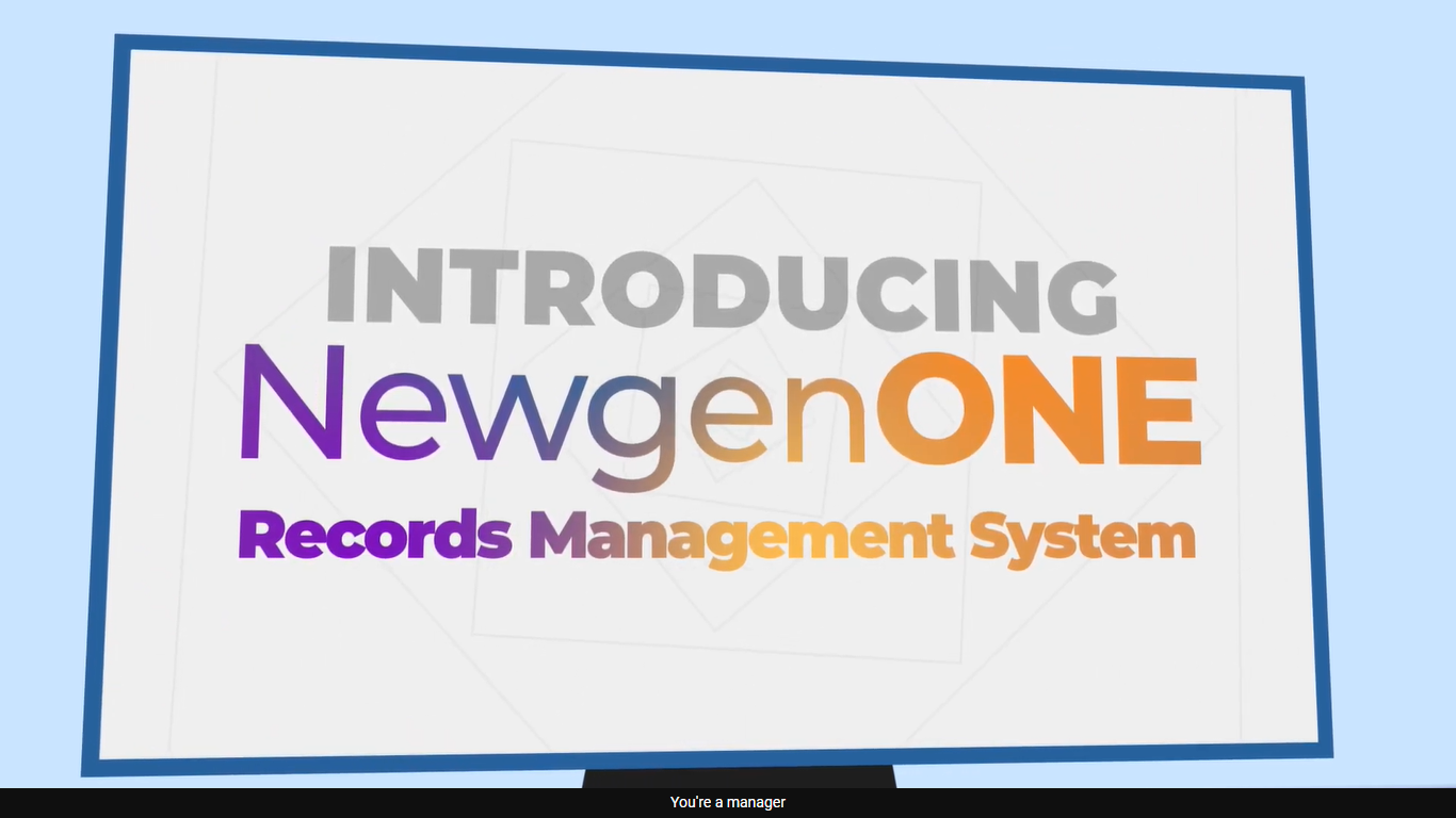 Video: NewgenONE Know More | Newgen Record Management System | Newgen ...