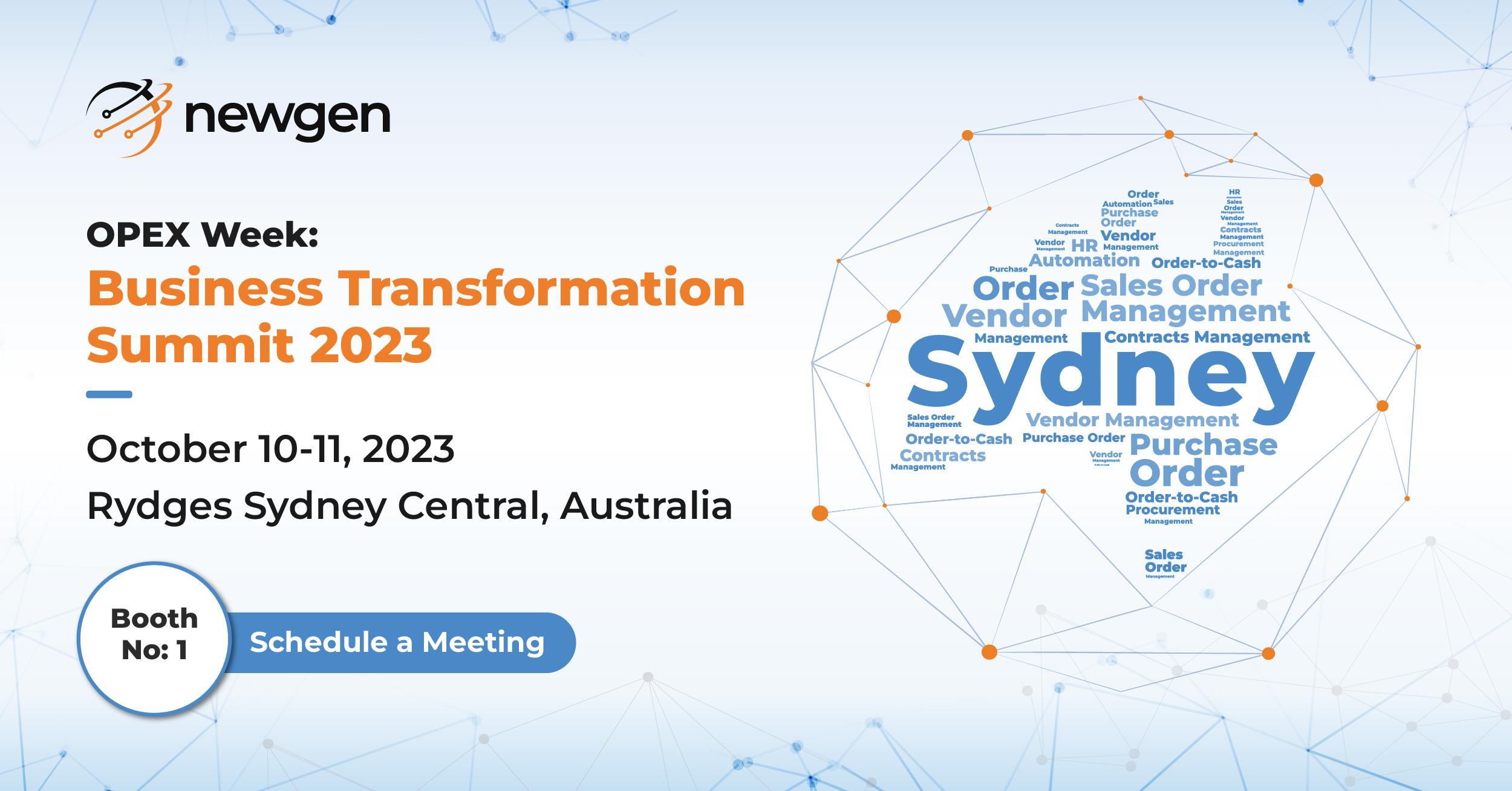 Opex Week: Business Transformation Summit 2023, Australia | Newgen